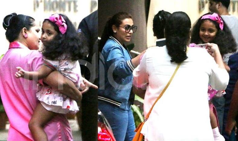 First Pictures: Rani Mukerji’s Daughter Adira Chopra Clicked For The ...