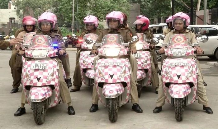 Delhi Police Launches Pink Force With 16 Women Cops Set to Patrol With ...