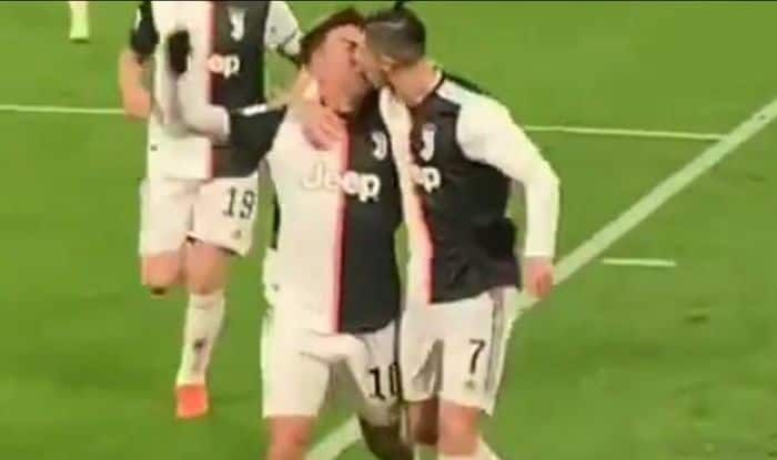 Cristiano Ronaldos Accidental Lip Kiss With Paulo Dybala After His ...
