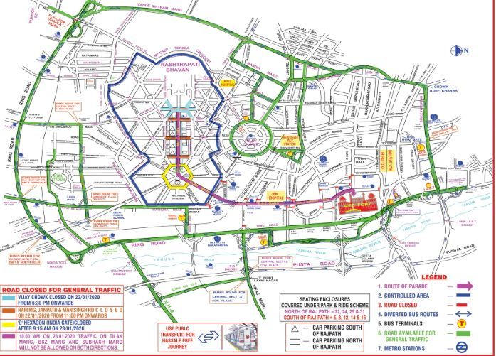 Republic Day Parade January 23: Full Dress Rehearsal Today | Roads to Avoid
