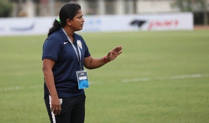 Indian women's football coach scouts for talent in KIUG | Maymol Rocky ...