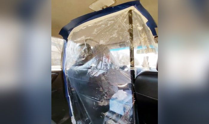 Coronavirus Scare: Cabbie Gets Creative, Makes Own Containment Pod in Car