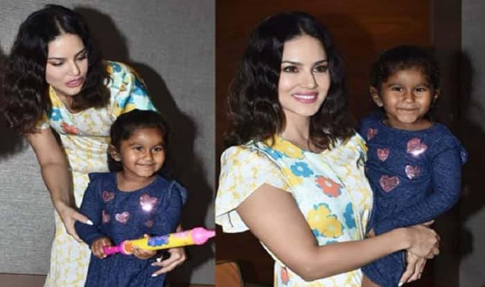 Sunny Leone’s Daughter Nisha Plays With Pichkari, Mom-Daughter Duo ...