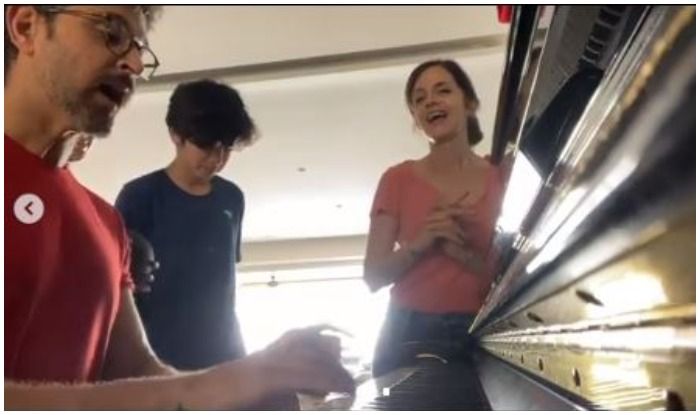 Hrithik Roshan Plays Guitar, Sussanne Khan Sings as They Celebrate ...