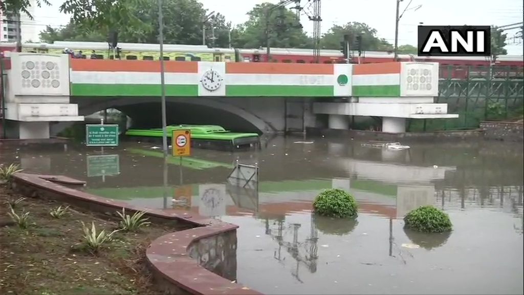 Delhi Rains: 60-Year-Old, Driving to Connaught Place, Falls Victim to Waterlogged Road