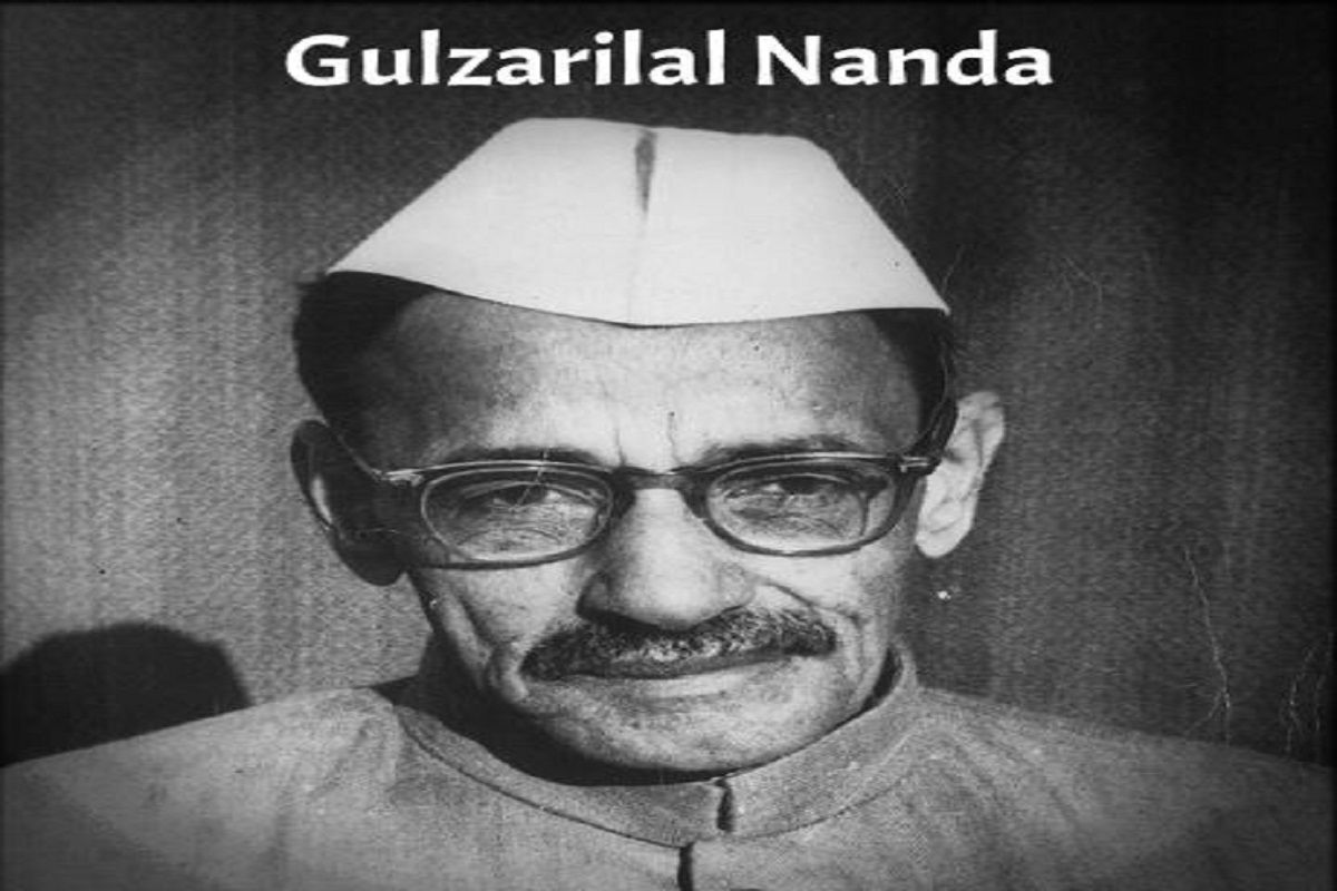 Remembering Former Prime Minister Gulzarilal Nanda on His Birth Anniversary