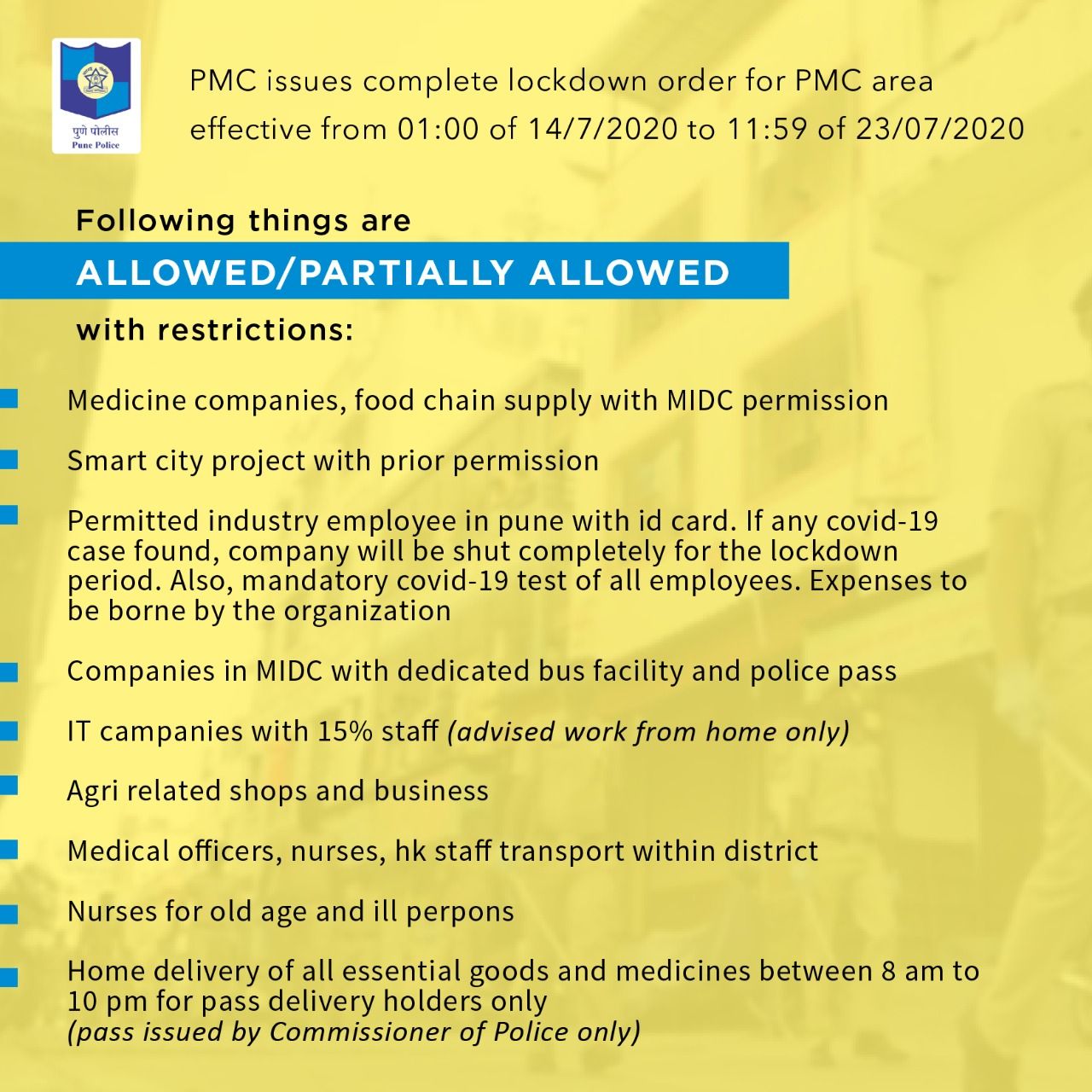 Pune Lockdown News: Section 144 Imposed Across The City as 10-day Total ...