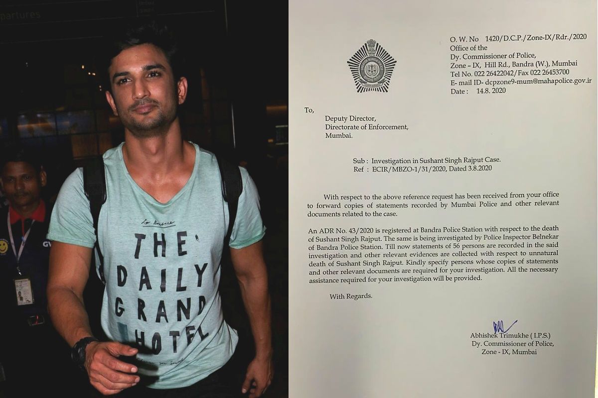 SSR Case: Mumbai Police Irks ED, Takes 11 Days to Reply to Agency’s ...