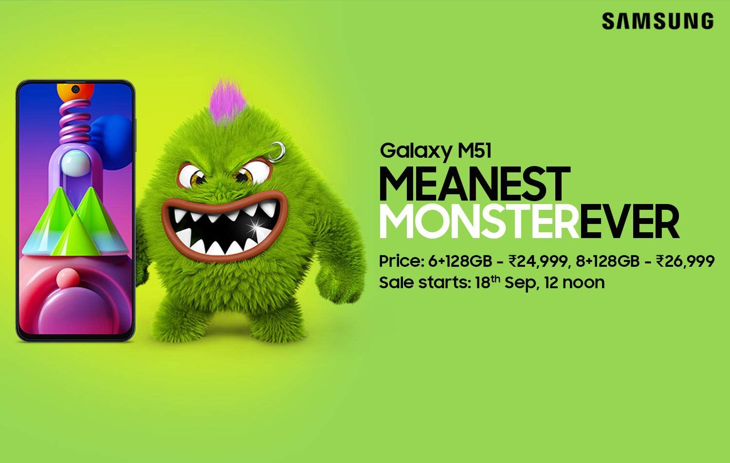 Samsung Galaxy M51 Launches with 7000mah Battery and Quad Rear Cameras ...