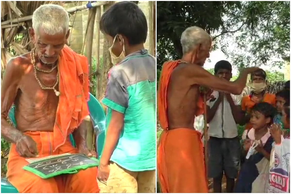 Grand Salute! This Elderly Odisha Man Has Been Teaching Children Under ...