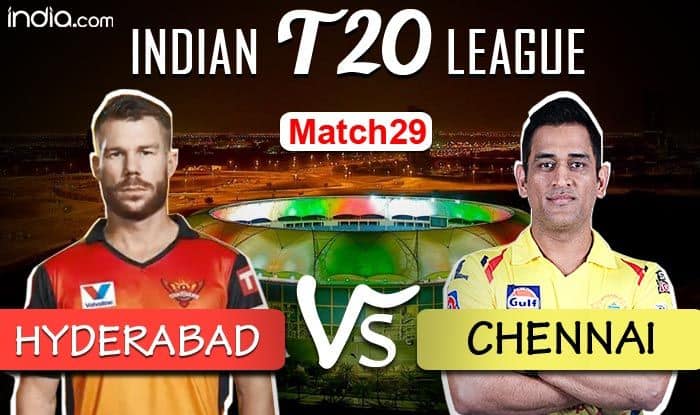 CSK (167/6) beat SRH (147/8) by 20 runs Dream11 IPL 2020 MATCH ...