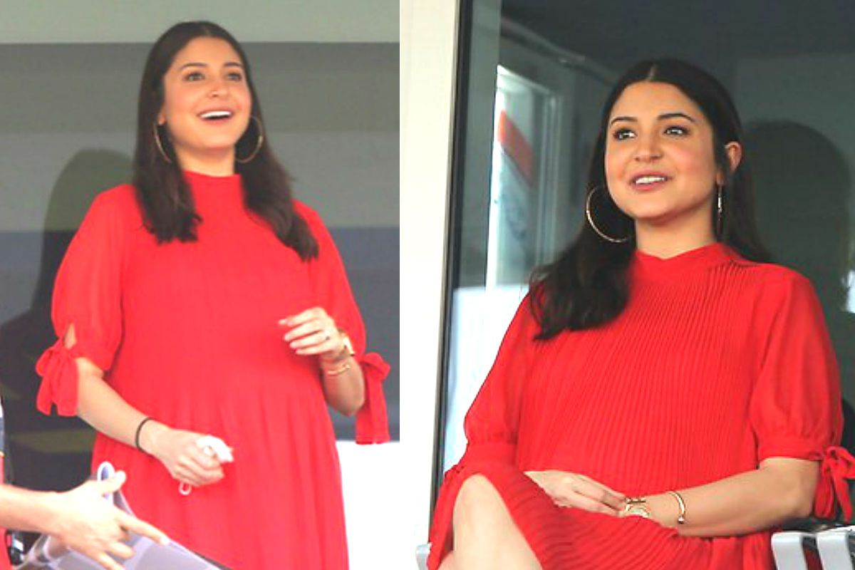 Anushka Sharma Glows in Red as She Cheers For Virat Kohli During RCB’s ...