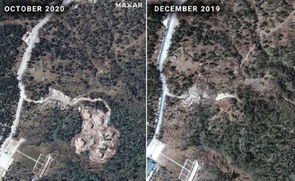 Chinese Ammunition Bunkers Part of Villages Set Up Near Dolkam Face-Off ...