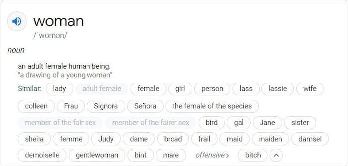 Oxford Dictionary Updates Sexist Definitions of The Word ‘Woman ...