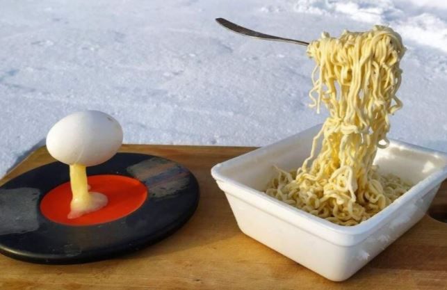 Magic or Freezing Temperatures? Siberian Man Shares Pic of Noodles ...