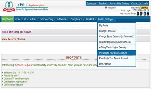 ITR Refund: Have You Pre-Validated Your Bank Account? Step-by-Step ...