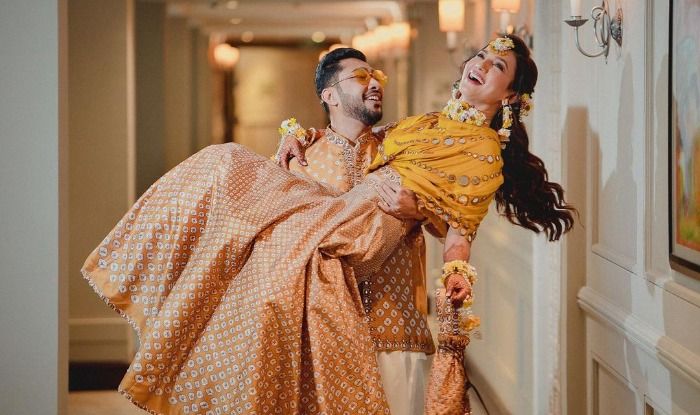 Bride-to-be Gauahar Khan Opts For Approx. Rs 42k Outfit For Her Mehendi ...