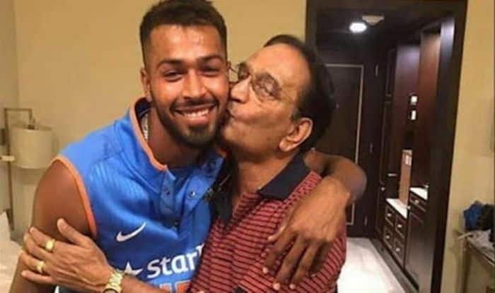 Mumbai Indians All-rounder Hardik Pandya, Krunal Father Himanshu Pandya ...