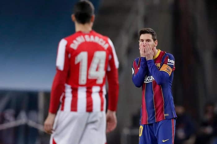 Lionel Messi Gets First-Ever Red Card as Athletic Bilbao Edge Barcelona ...