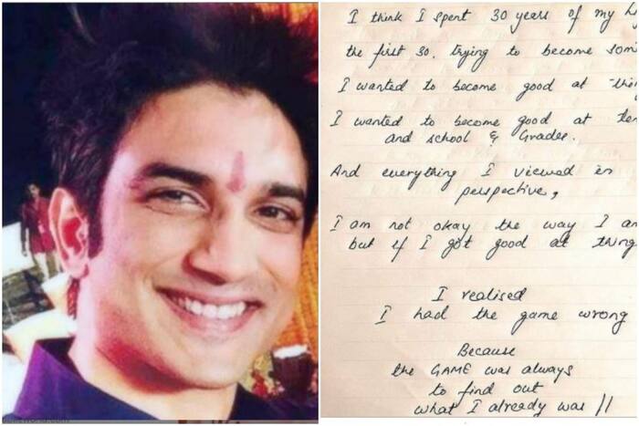 Sushant Singh Rajput’s Handwritten Note Shared by Sister Shweta Brings ...