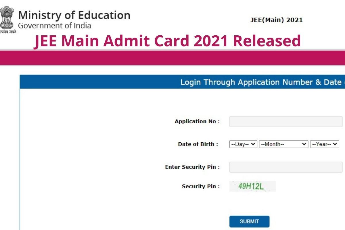 JEE Main Admit Card 2021 Released: NTA ने जारी किया फरवरी सेशन का JEE ... JEE Main Admit Card 2021 Released: NTA ने जारी किया फरवरी सेशन का JEE ...