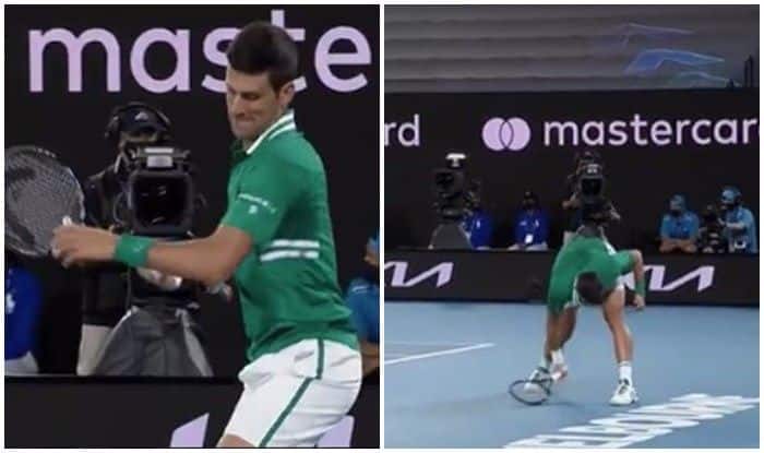 Australian Open 2021: Novak Djokovic Loses Cool, Smashes Racquet in ...