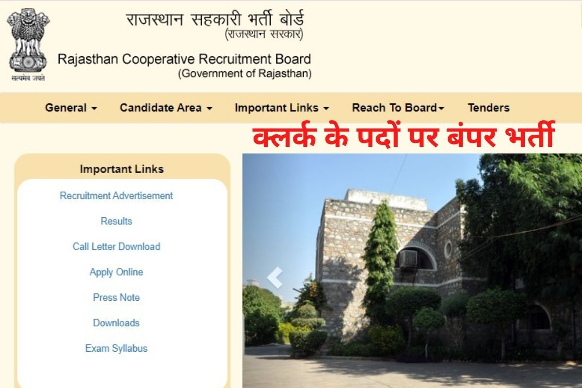 Rajasthan RSCB Recruitment 2021: राजस्थान सहकारी भर्ती बोर्ड में क्लर्क ...
