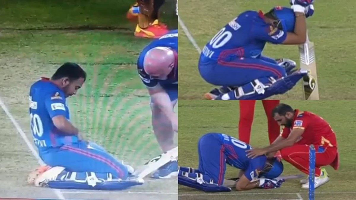 Prithvi Shaw Looks Into His Pants And Then Smiles After Hit on Crotch ...