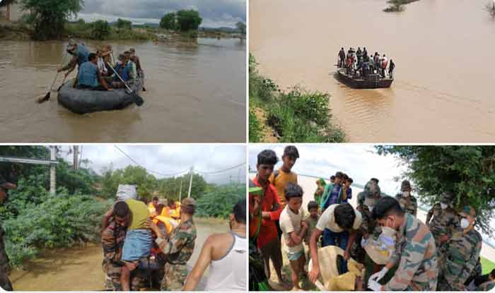 MP: गुना जिले के एक गांव में बाढ़ में फंसे हुए 145 लोगों को बचाया गया