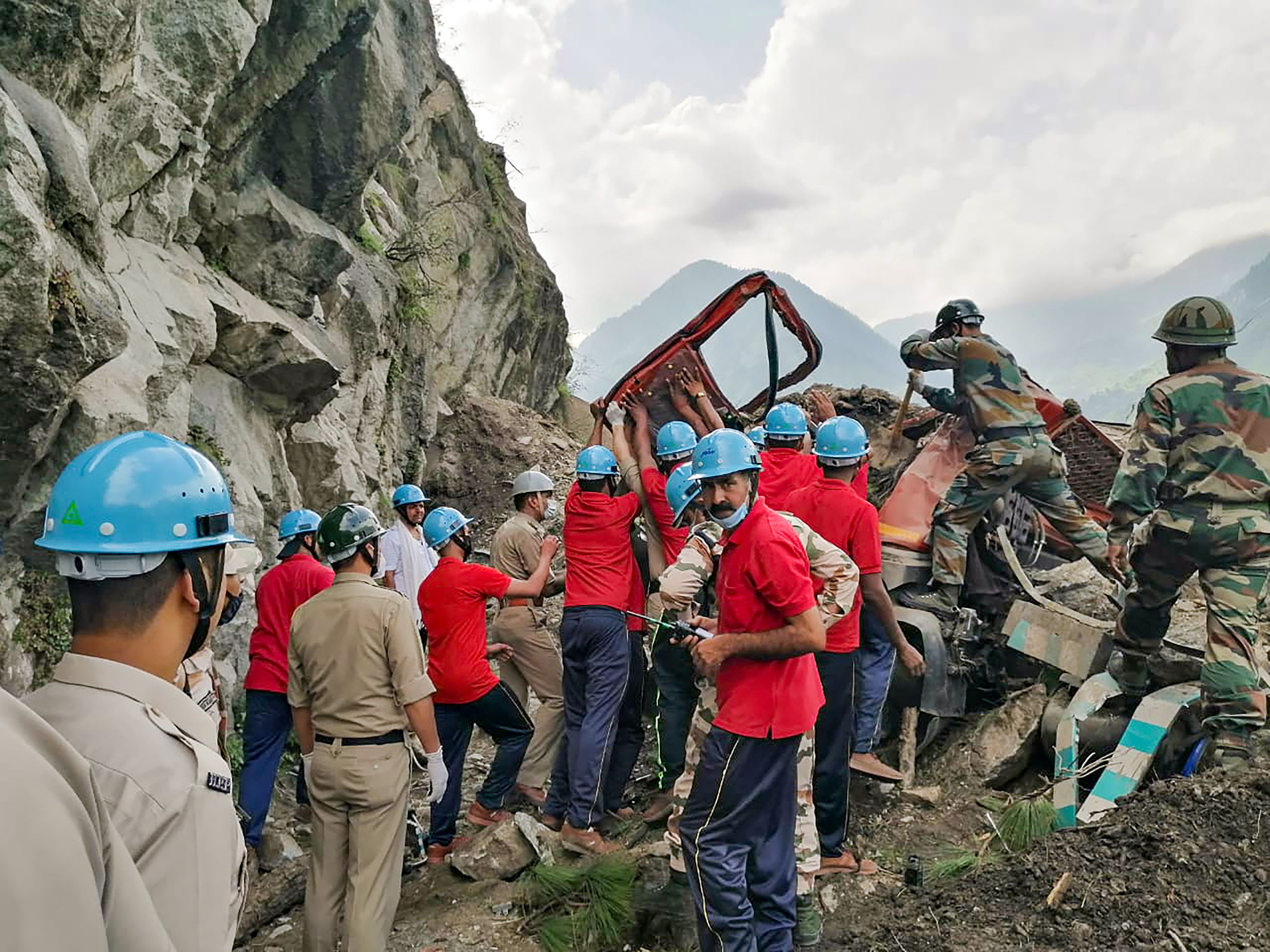 Death Toll Rises to 10 in Kinnaur Landslide; Many Still Feared Missing as Vehicles Trapped Under ...