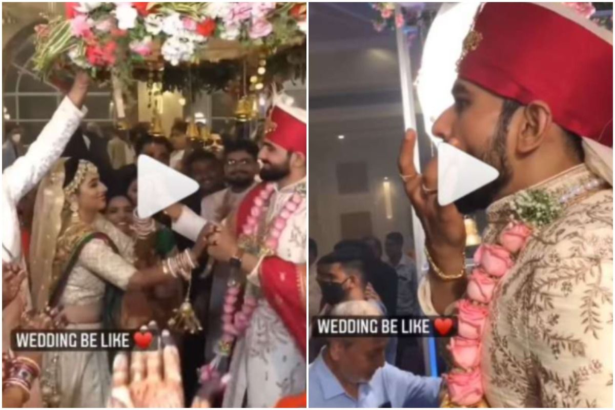 Viral Video: Excited Groom Whistles As Bride Enters Wedding Stage ...