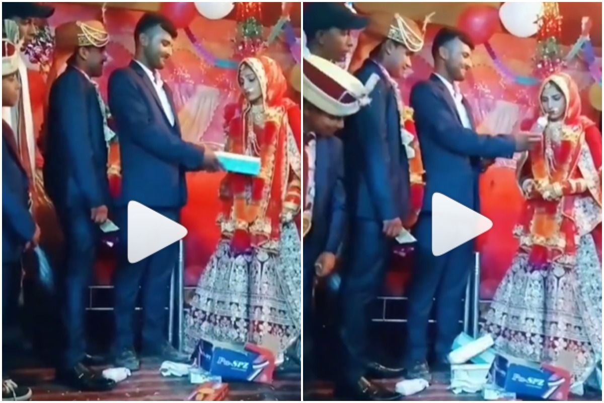 Viral Video: Bride Turns Her Face Away After Grooms Friend Gives An ...