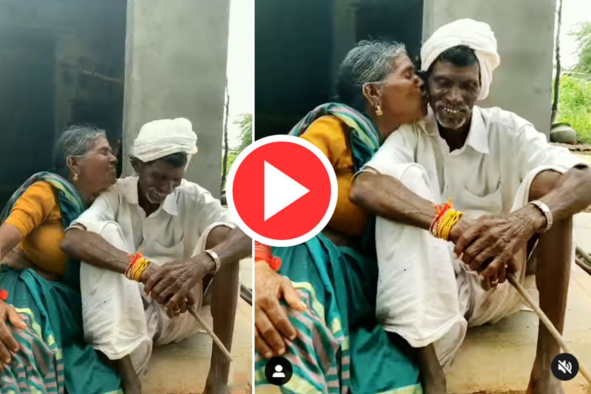 Dada Dadi Love Video: आराम से आंगन में बैठे थे दादा, चुपके से दादी ने ...