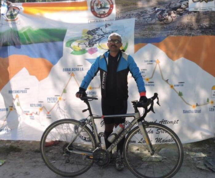 Indian Army Officer Sets New Guinness Record For Fastest Solo Cycling