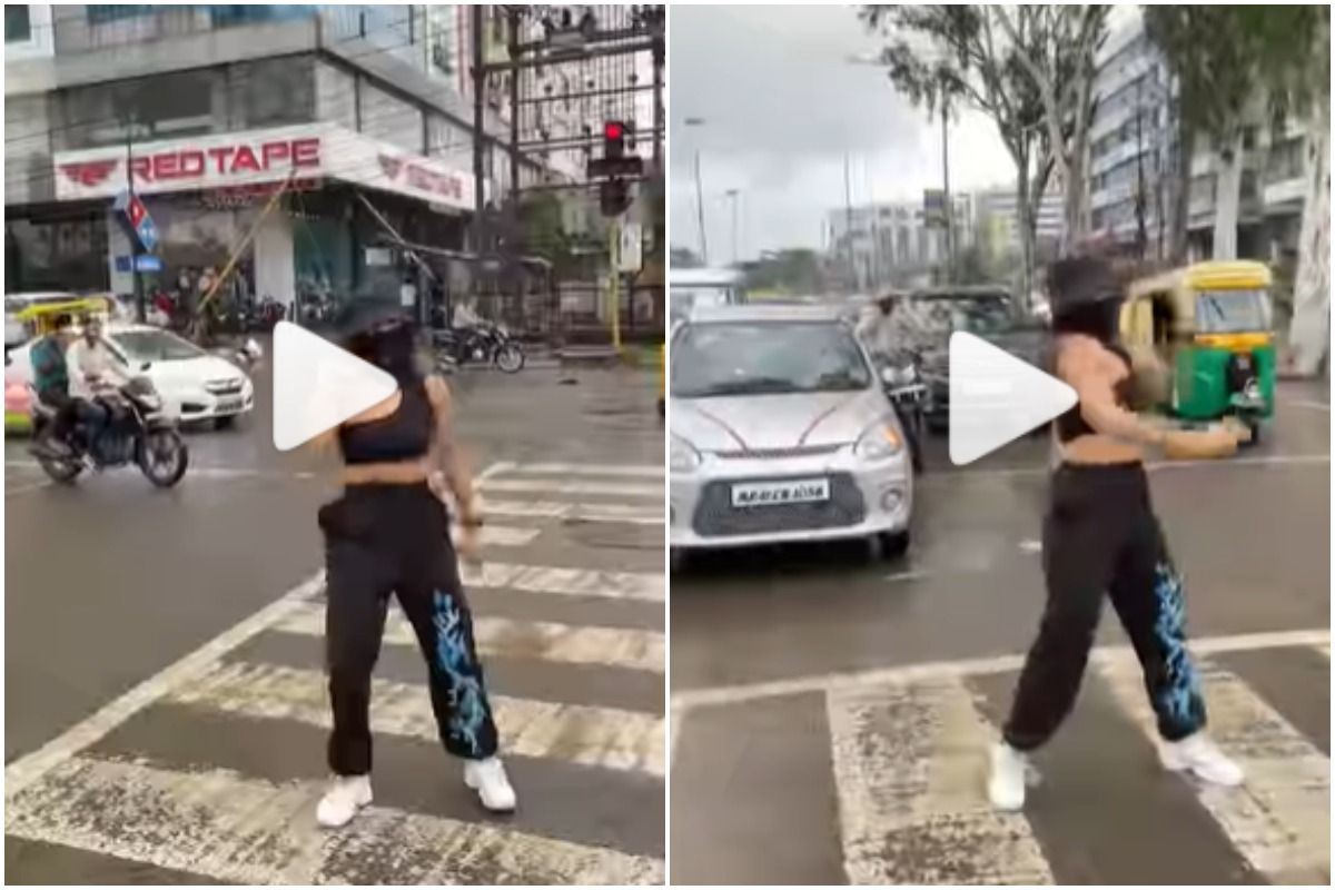 Viral Video: Instagram Influencer Dances in Middle of The Road, Cops ...