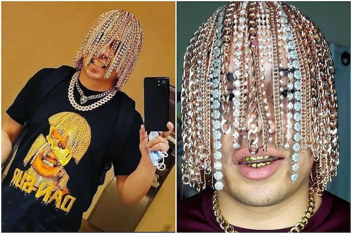 The Man With Gold Hair! Meet Dan Sur, The First Rapper to Get GOLD ...