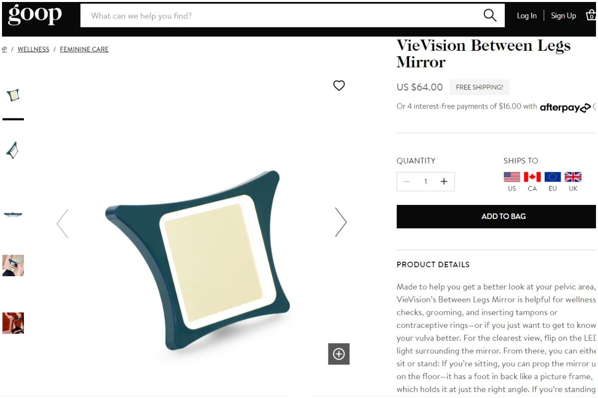Gwyneth Paltrow Launches a New LED Mirror Worth Euro 46 For The ...