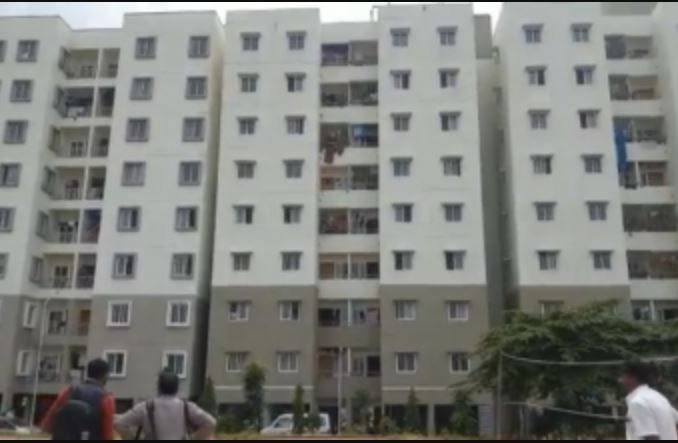 Newly Constructed 7-Floor Police Quarter Building in Bengaluru Tilts ...