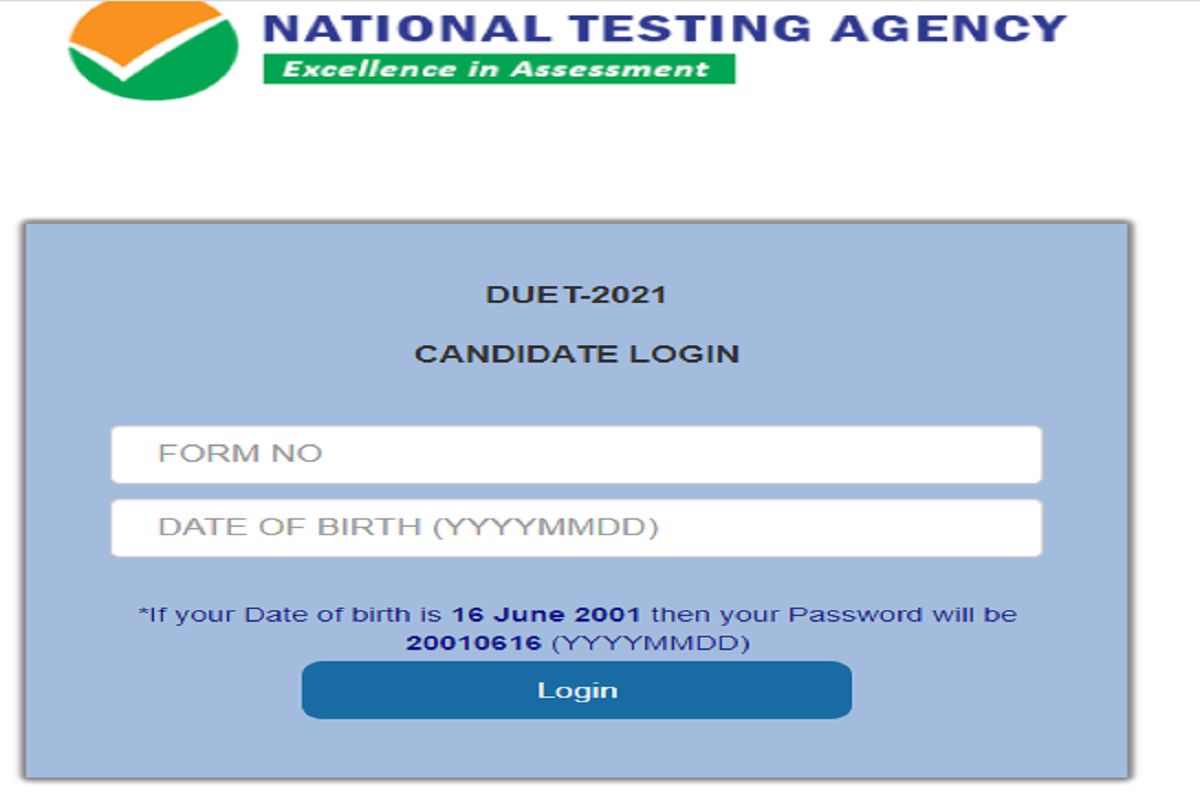 NTA Announces DUET 2021 UG Result on nta.ac.in | Direct Link Available Here