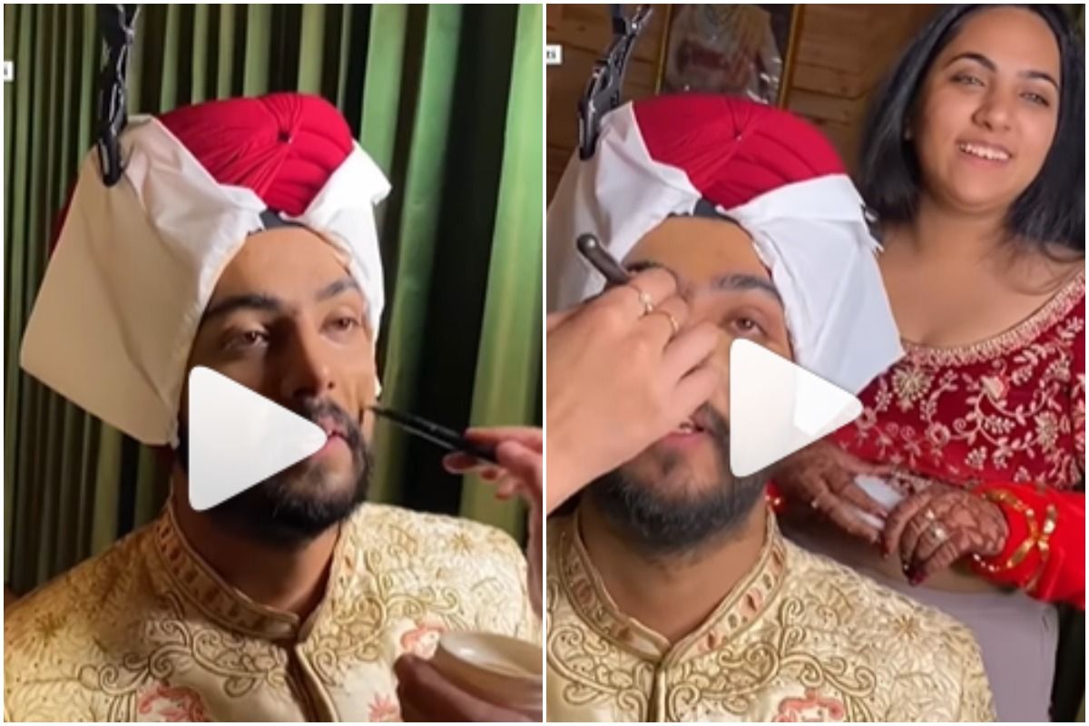 Viral Video: Groom Gets His Makeup Done For The Wedding, People Say