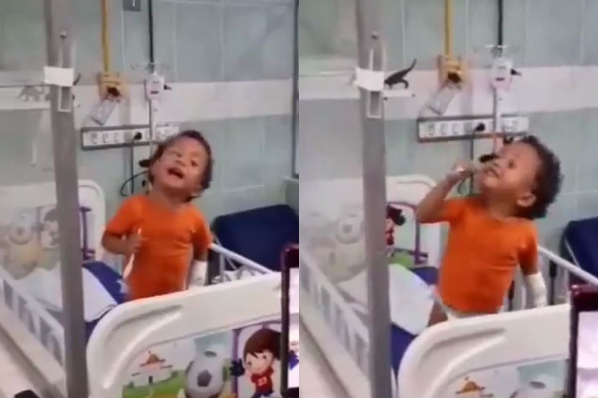 Viral Video Of Toddler Singing While Admitted To Hospital Wins Hearts