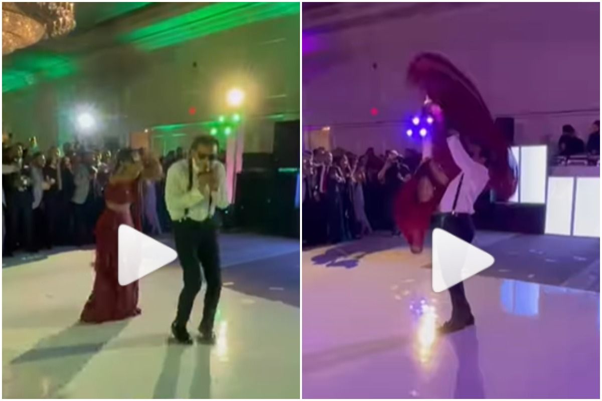 Viral Video: Bride & Groom Make a Grand Entry on Dance Stage With Their ...
