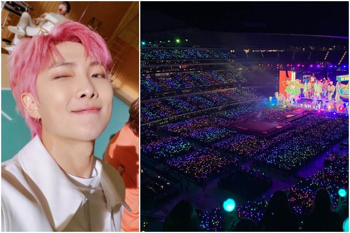 BTS Leader RM Gets Emotional Beyond Words As He Saw Massive Gathering ...