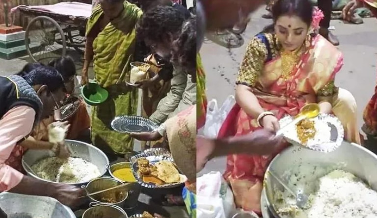Bengal Woman Serves Leftover Food From Brothers Wedding to The Needy ...