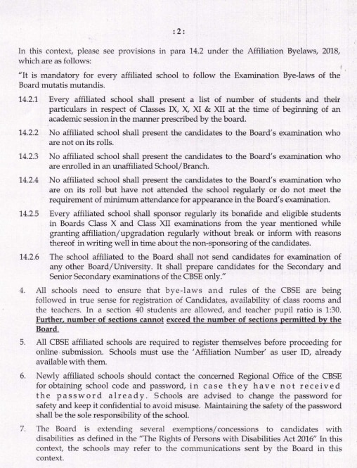 CBSE Makes Big Announcement For Students. Registration For Classes 9 ...