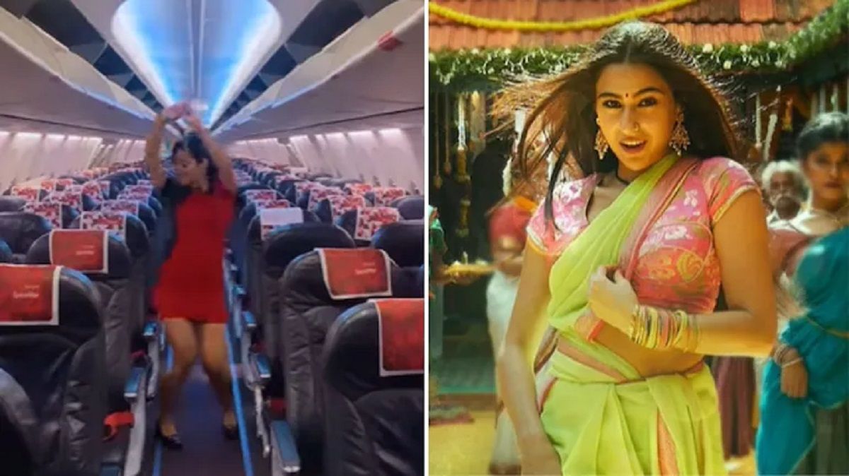 Viral Video: SpiceJet Air Hostess Dances in Empty Flight on Sara Ali ...