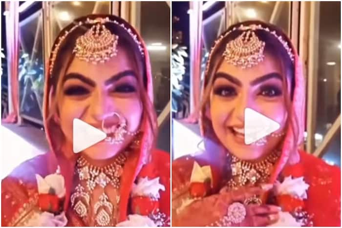 Viral Video: Excited Bride Sings Dhak Dhak Karne Laga, Adorable Gesture ...