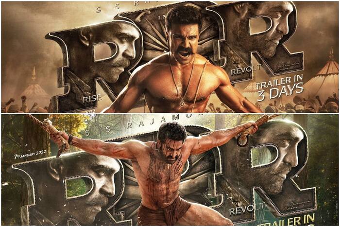 RRR New Poster Ram Charan and Jr NTR Revolutionary Look Will Give You ...