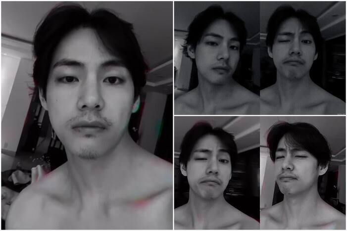 Hold Your Breath BTS V Looks Super Hot As He Goes Shirtless In His New ...