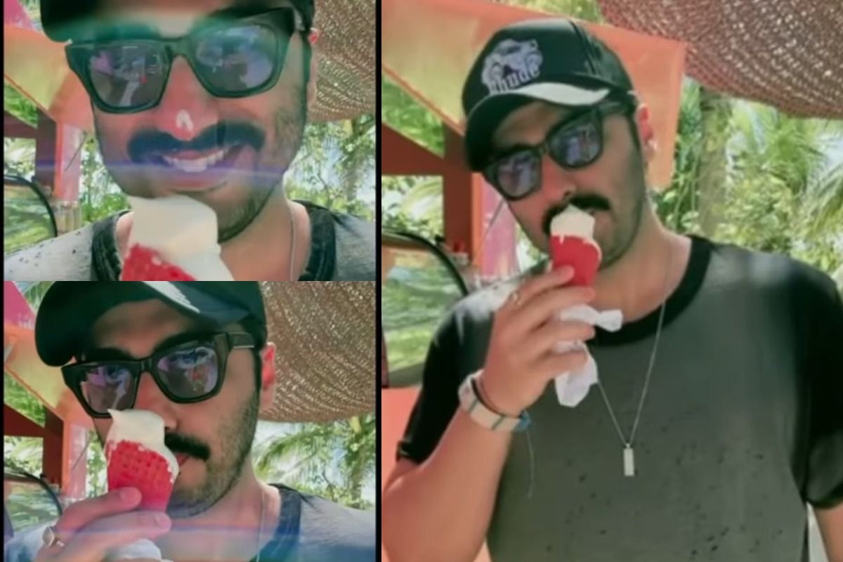Arjun Kapoor Eats Ice Cream Like a Kid, Gets Goofy With Malaika Arora ...